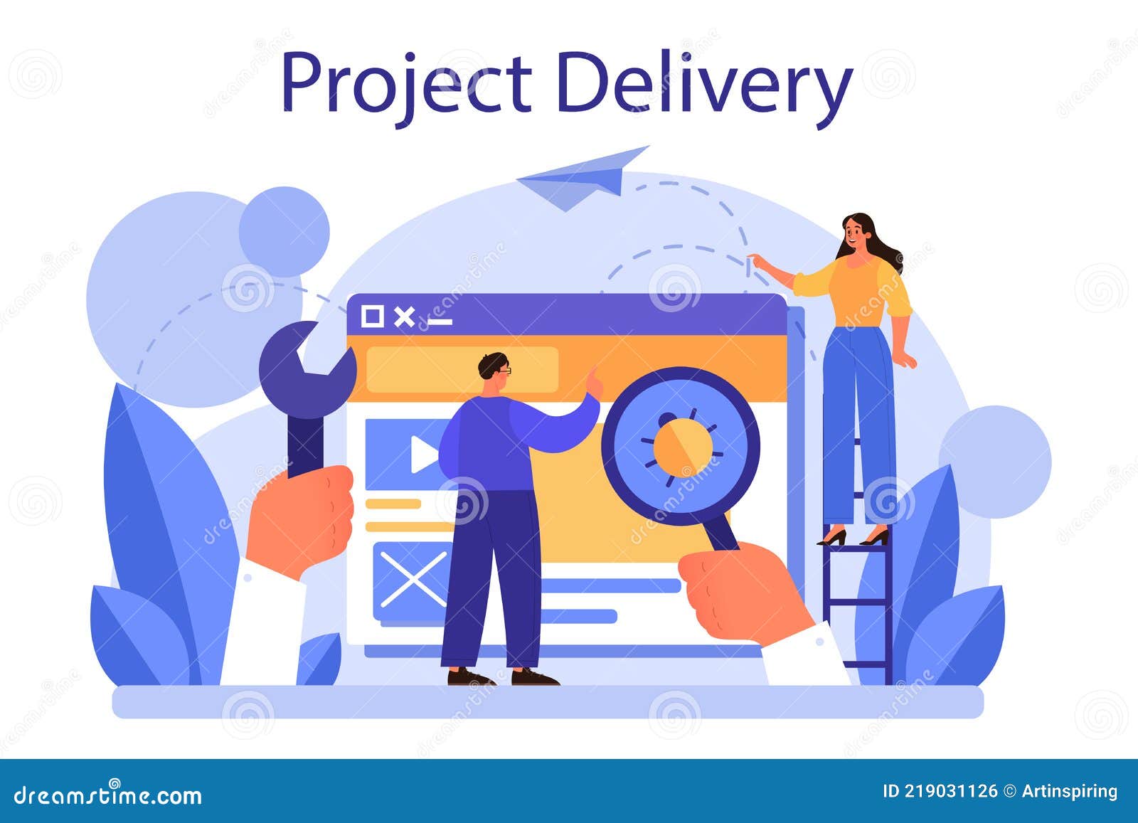 Business Project Delivery Concept. Project Development and Presentation ...
