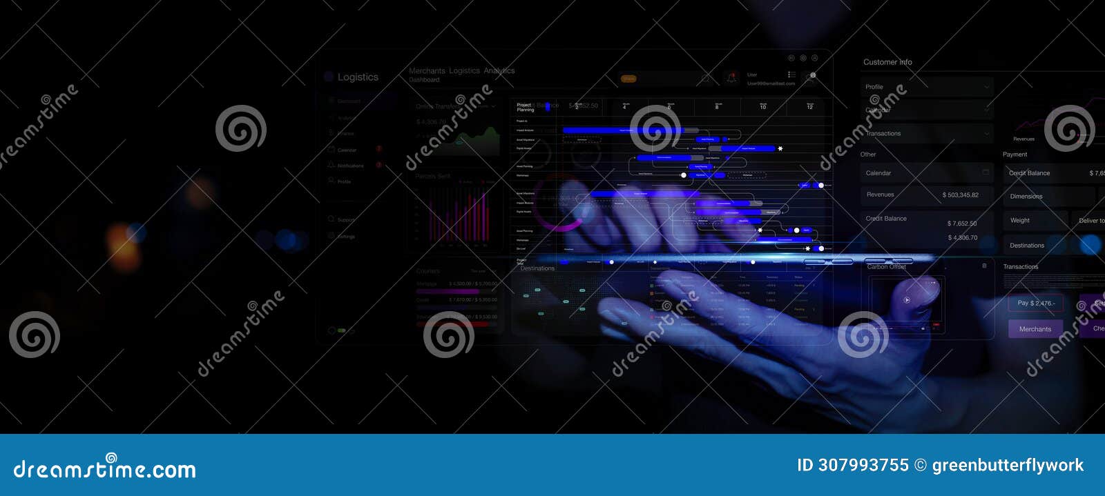 Business Project Management on the Computer Screen Project Planning ...