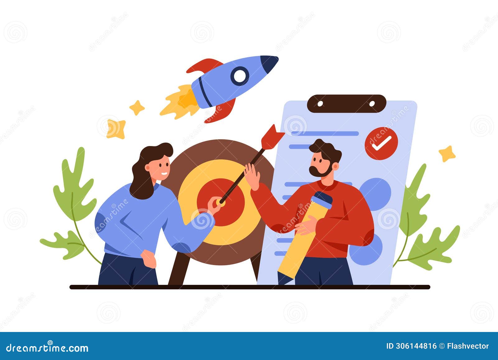 Business Project Success Closure, Tiny People Team Closing Startup with ...