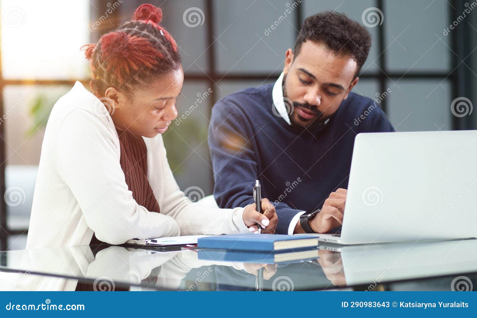 Business Project Team Working Together at Meeting Room at Office. Stock ...