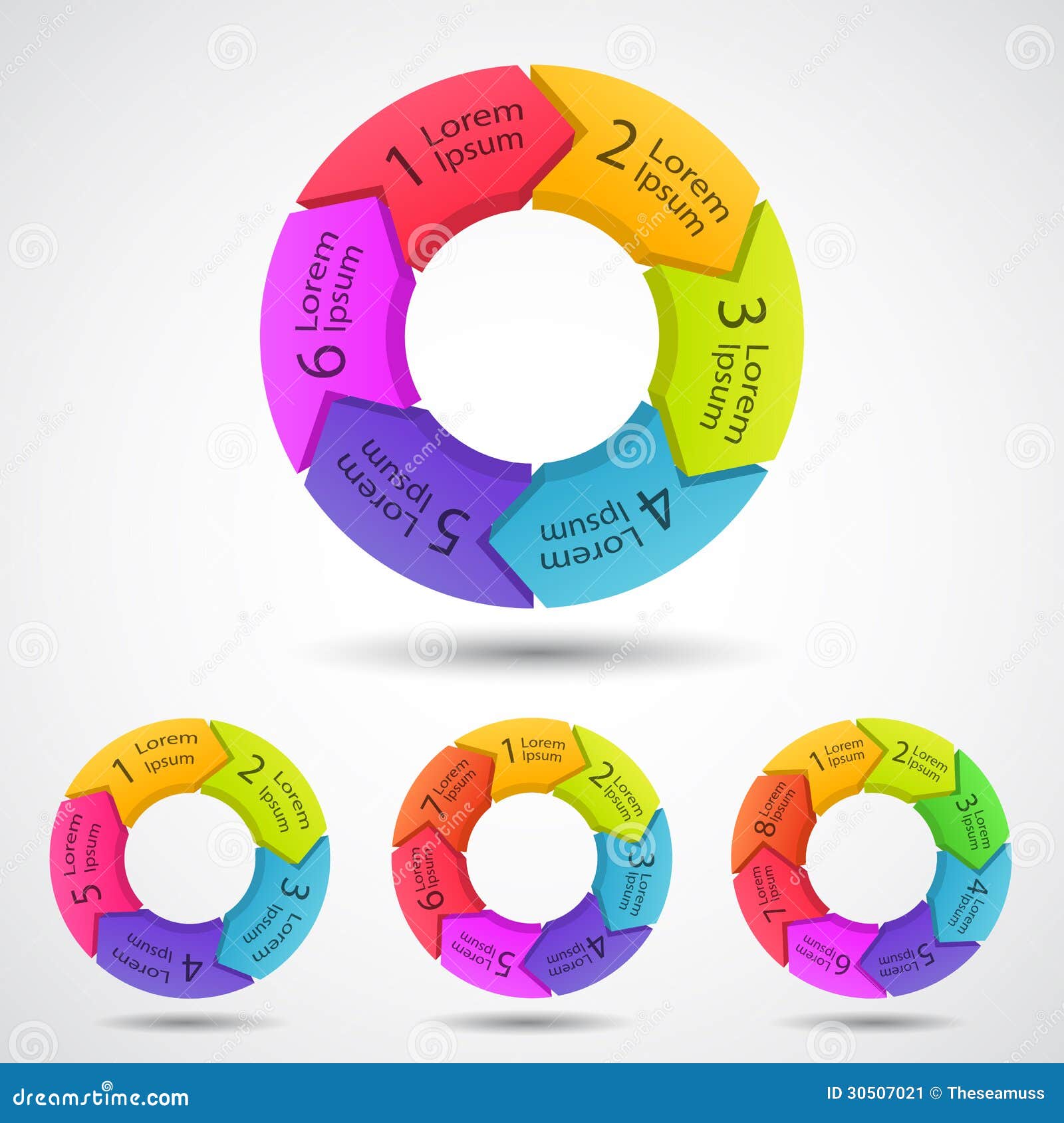 Business Project Template with Text Areas Stock Vector - Illustration ...