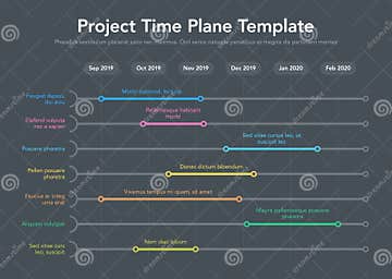 Business Project Time Plan Template with Project Tasks in Time ...