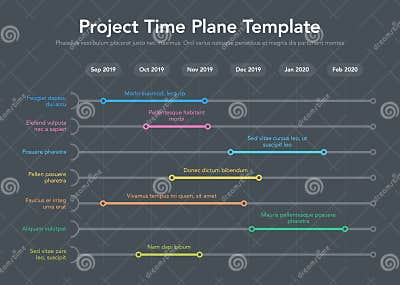 Business Project Time Plan Template with Project Tasks in Time ...
