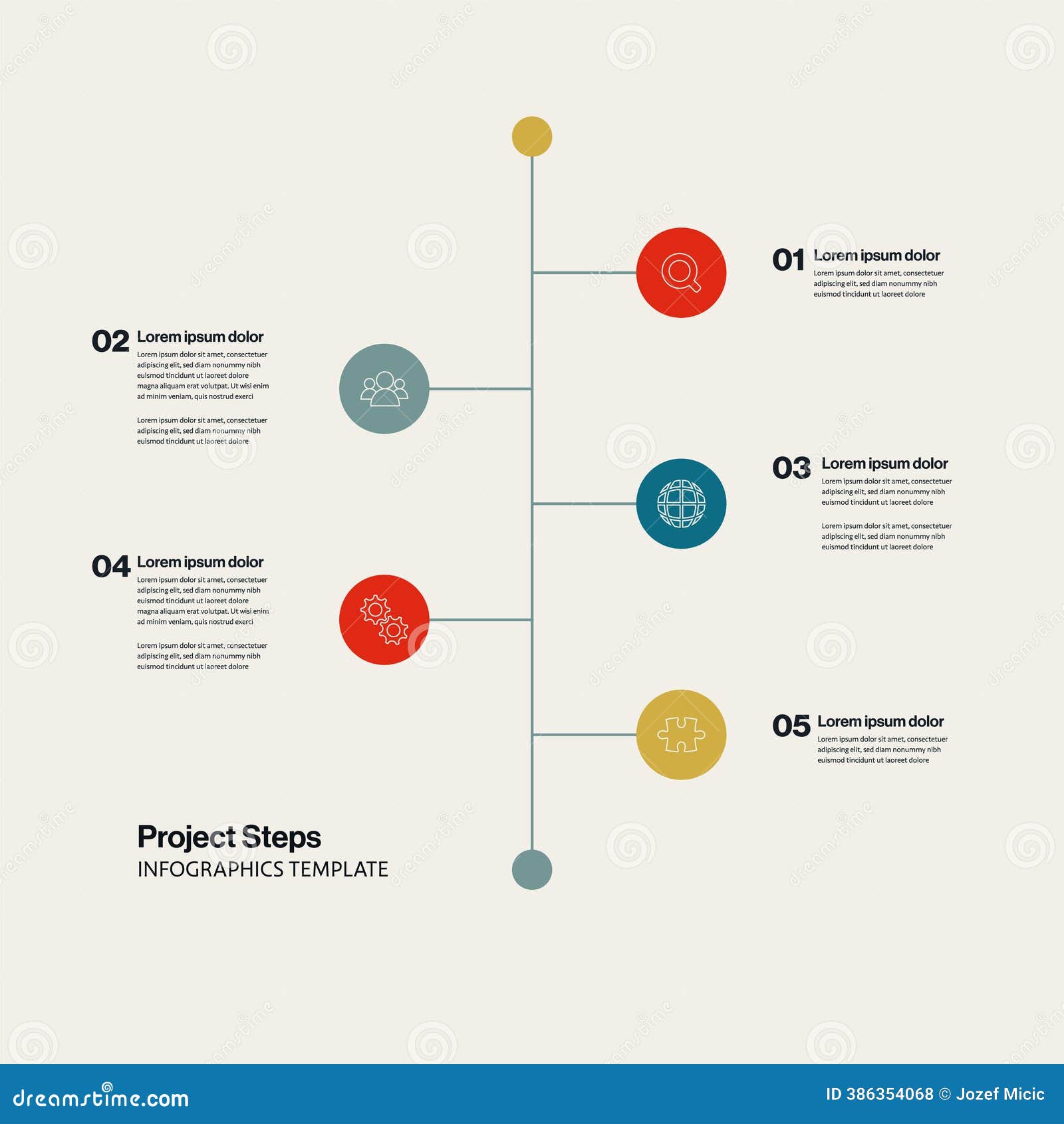 Project Timeline Gantt Graph Template With Overlay Blocks Vector ...