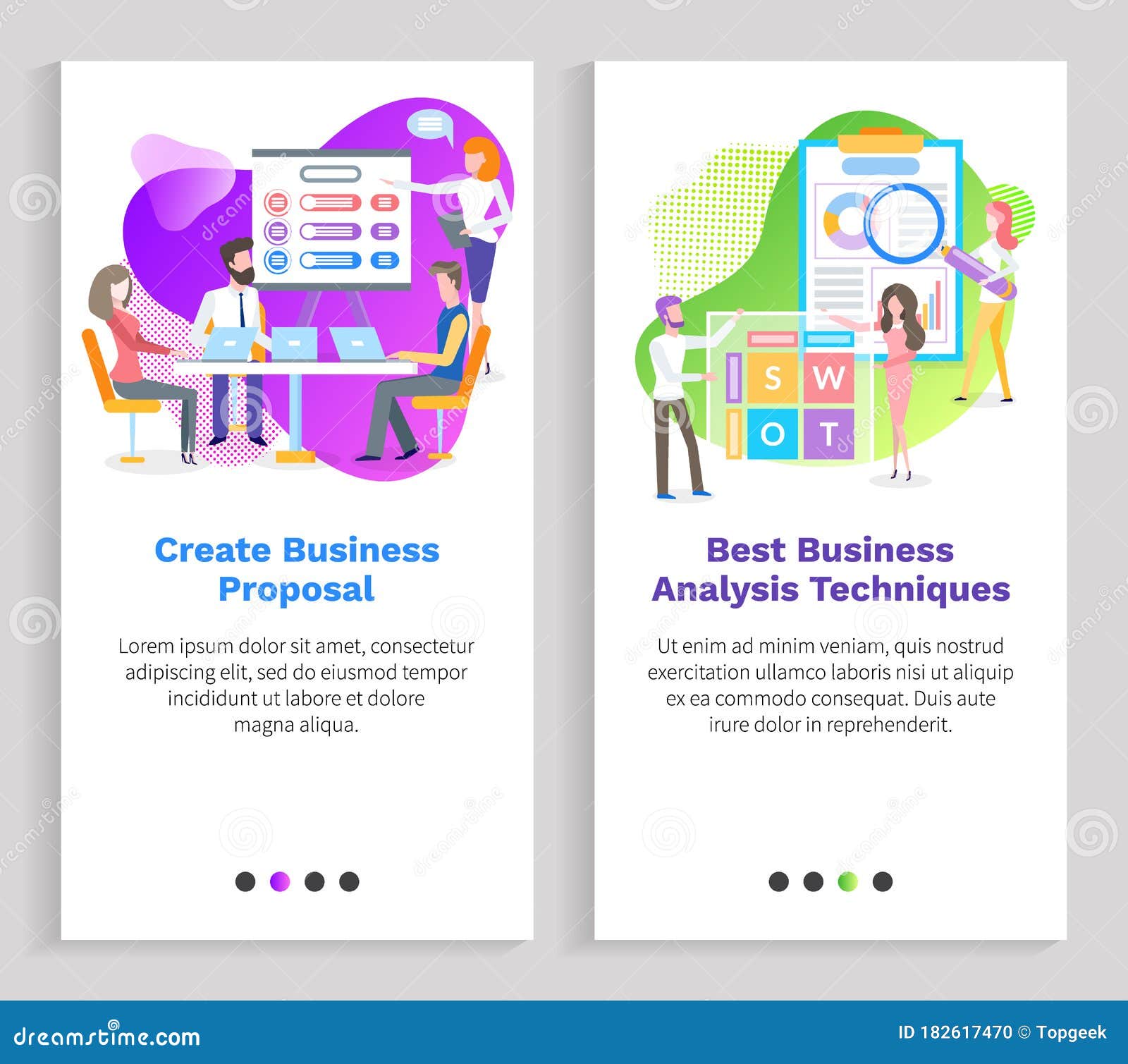 Business Proposal and Analysis Technique Vector Stock Vector ...