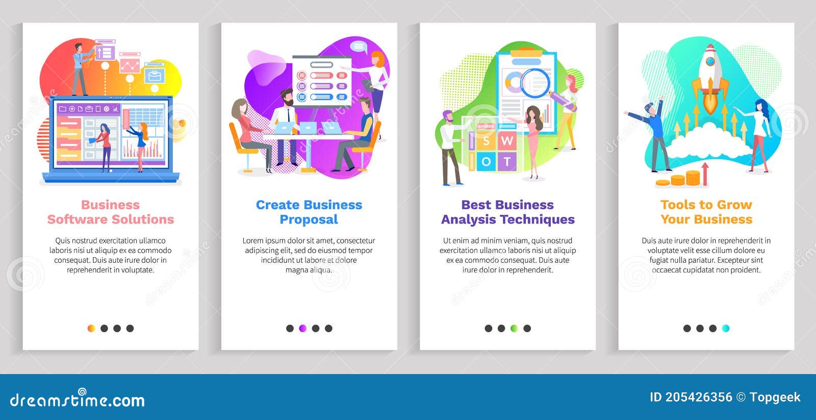 Business Proposal and Best Analysis Techniques Stock Vector ...