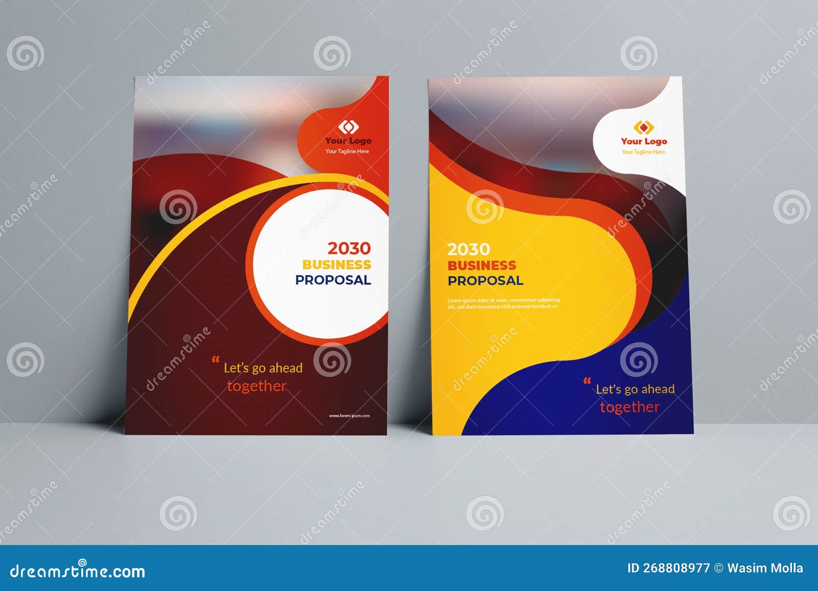 Business Proposal Cover Design Template Adept for Multipurpose Projects ...