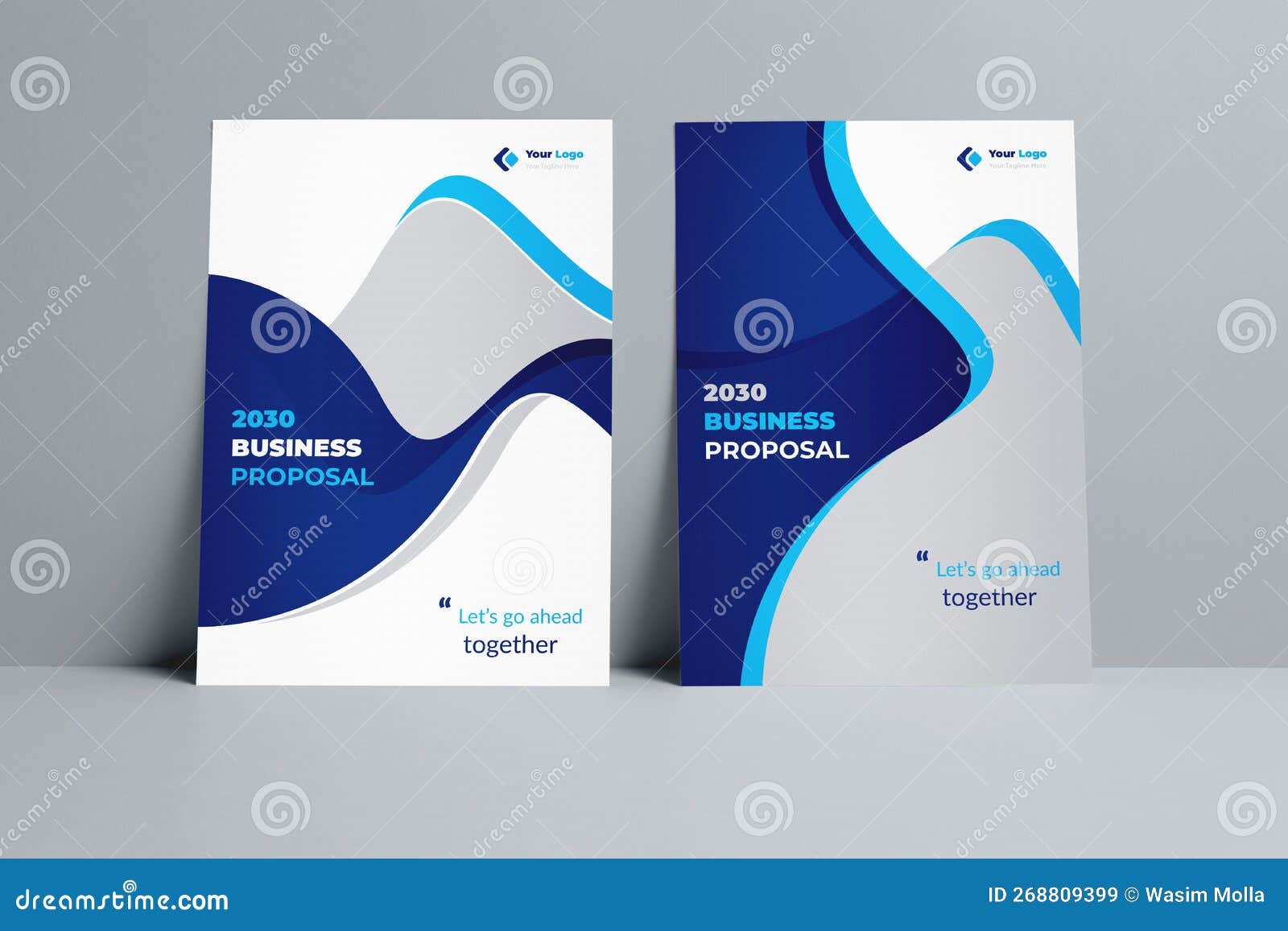 Business Proposal Cover Design Template Adept for Multipurpose Projects ...