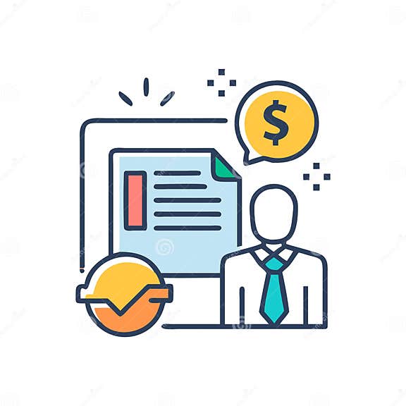 Business Proposal Icon stock vector. Illustration of concept - 352796503