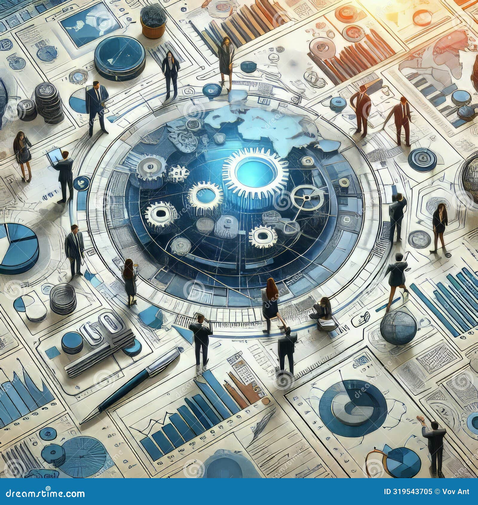 Business Proposal Template a Structured Format for Presentin Stock ...