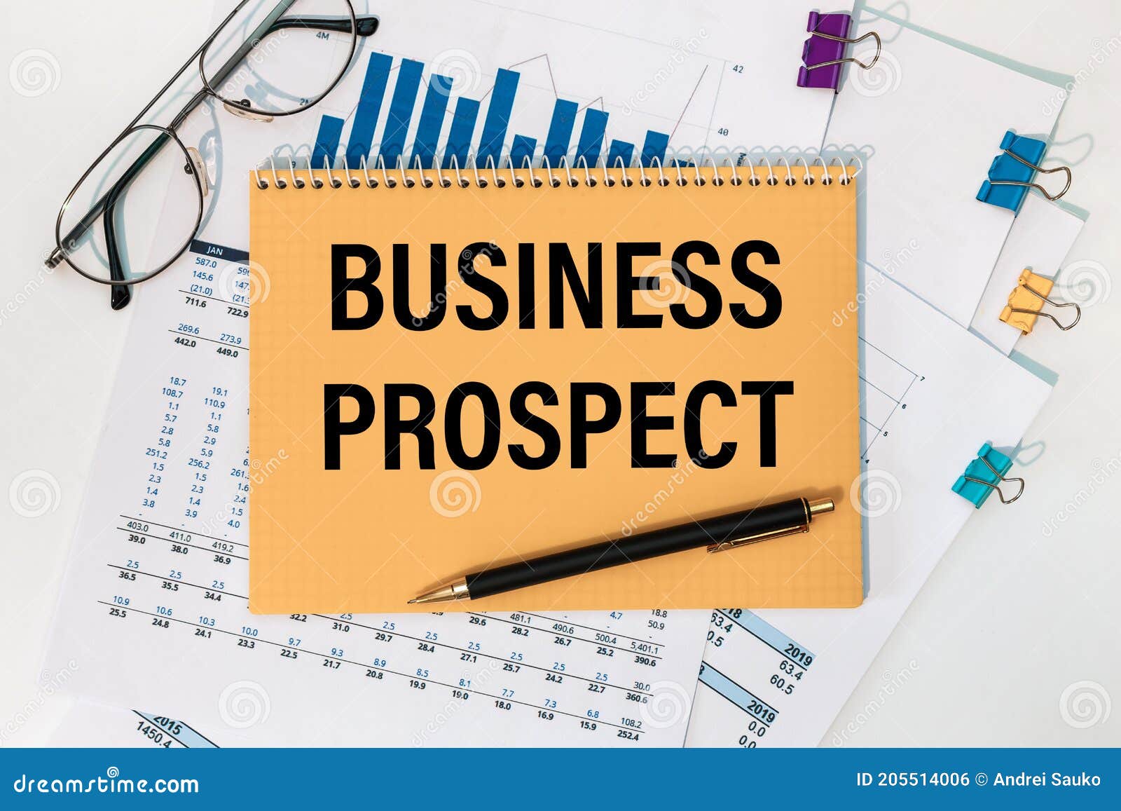BUSINESS PROSPECT is Written on a Notepad on an Office Desk Stock Photo ...