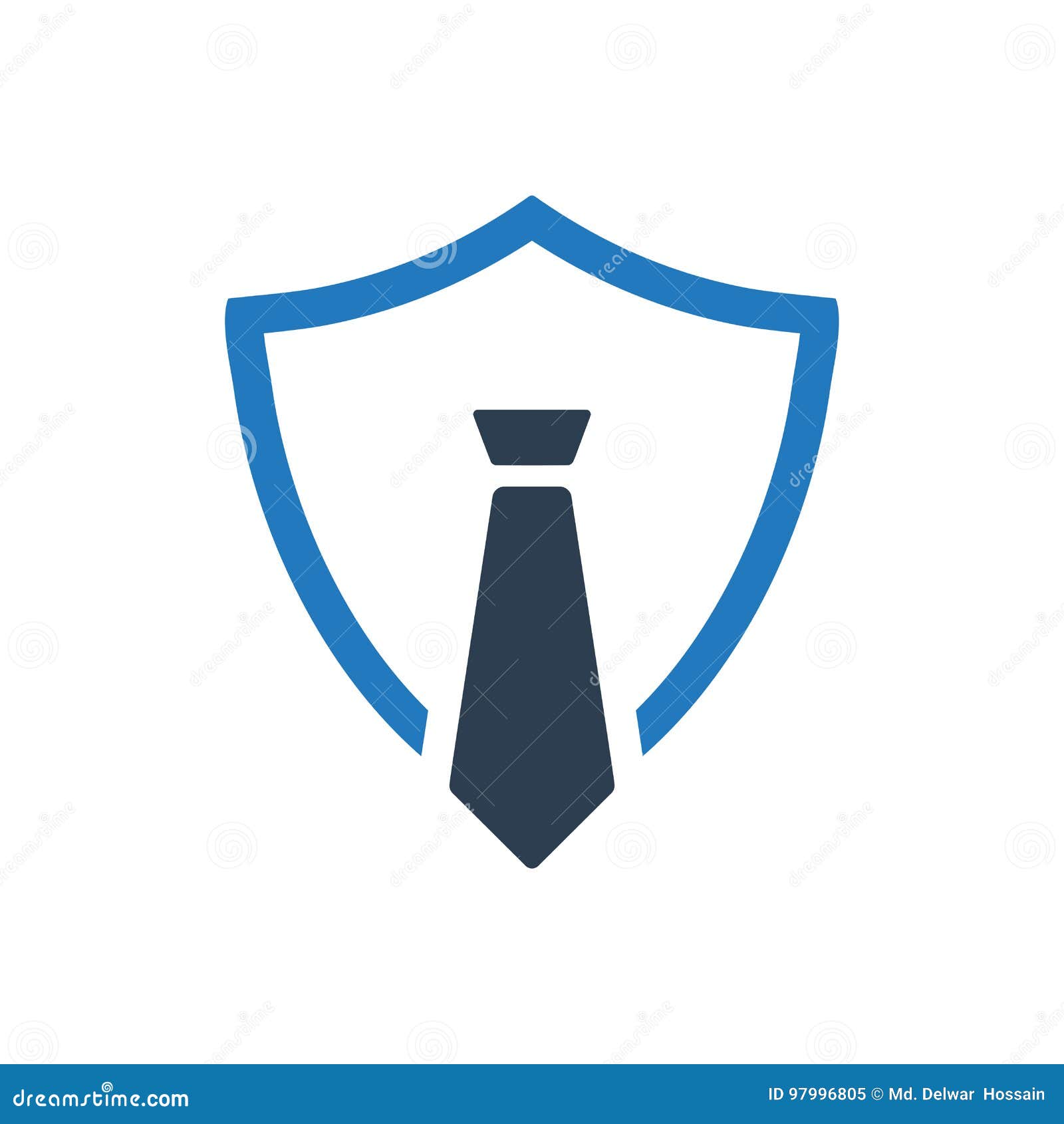 Business Protection Icon stock vector. Illustration of shield - 97996805