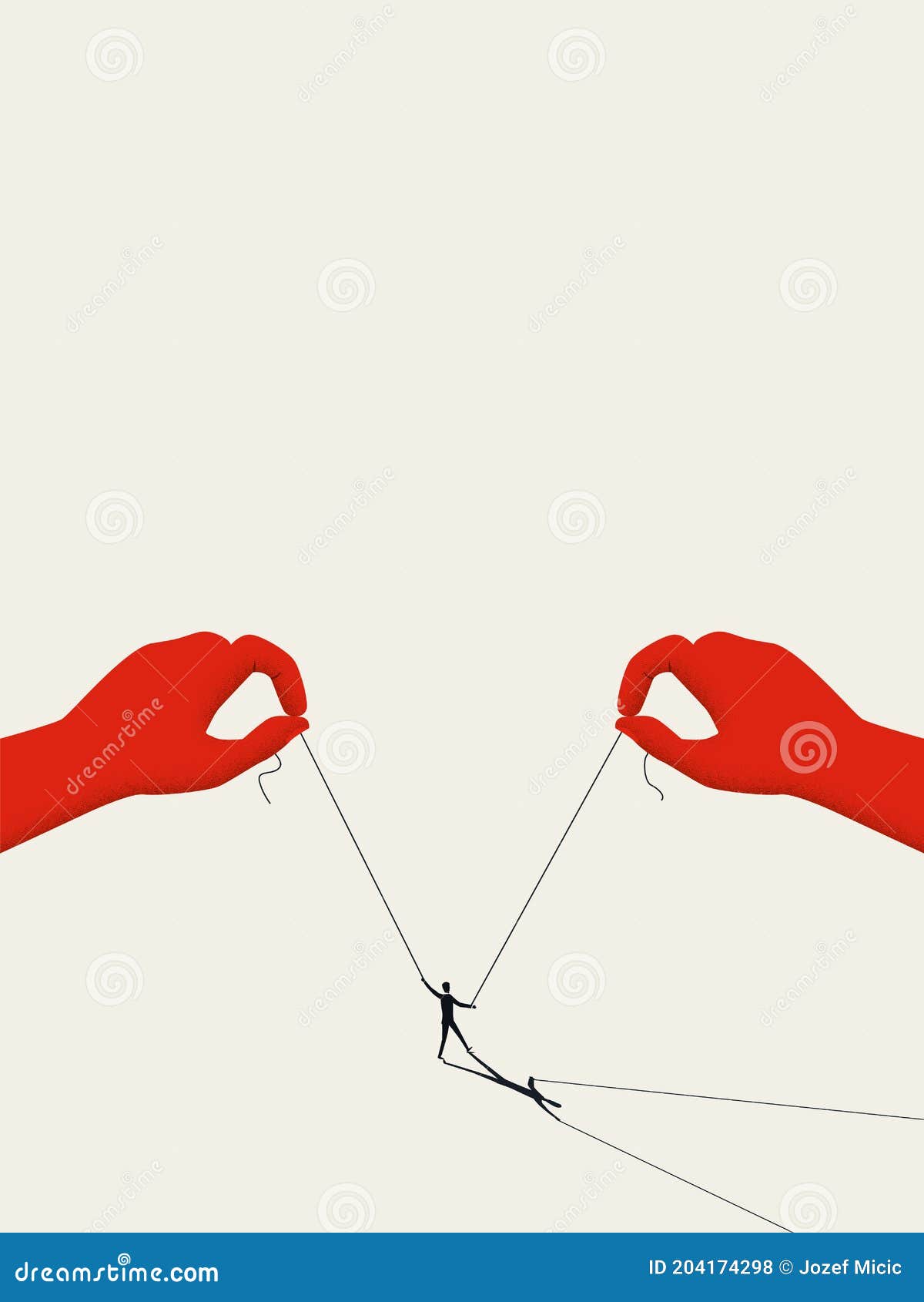 Business Puppet Vector Concept. Symbol of Exploitation, Domination ...