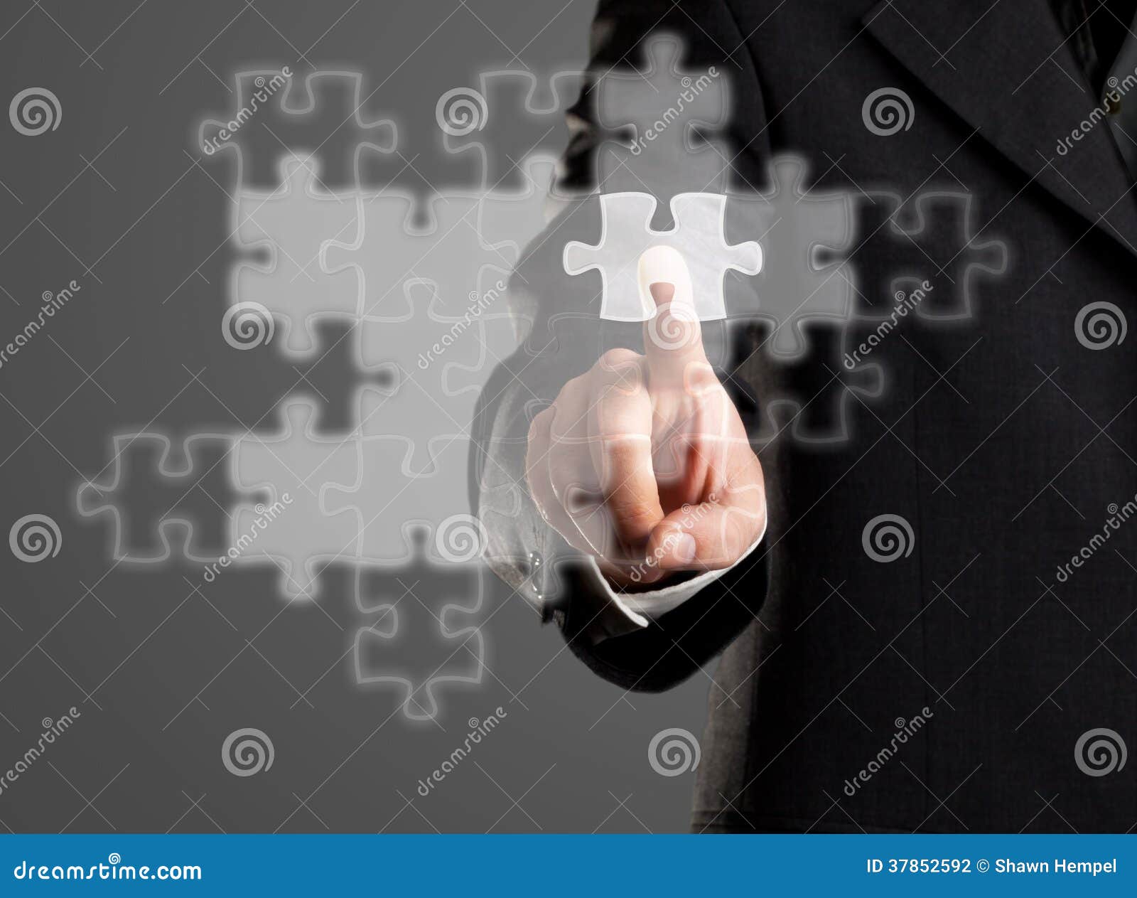 Business puzzle stock photo. Image of cooperation, challenge - 37852592