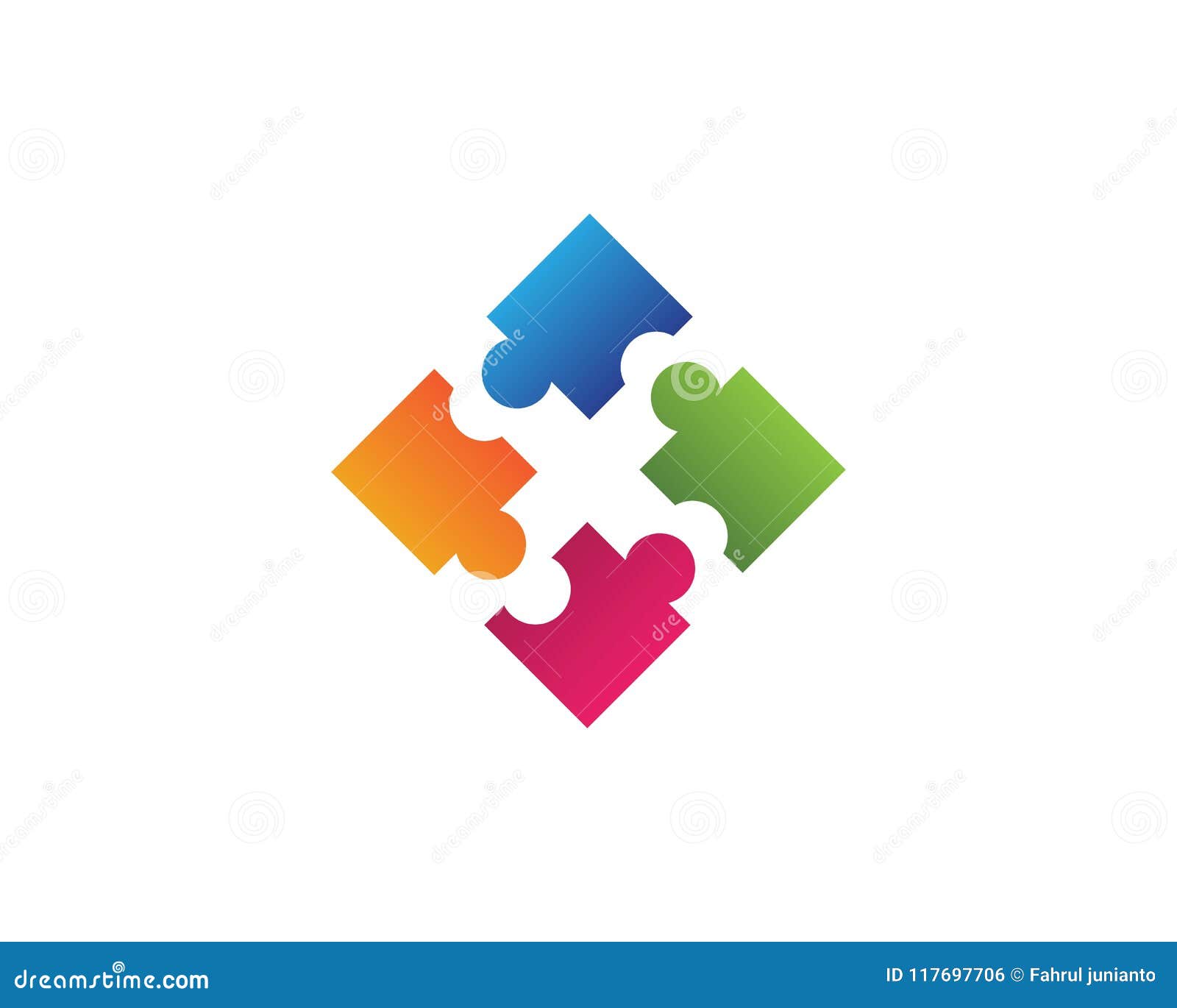 Business Puzzle Community Logo Design Stock Vector - Illustration of ...