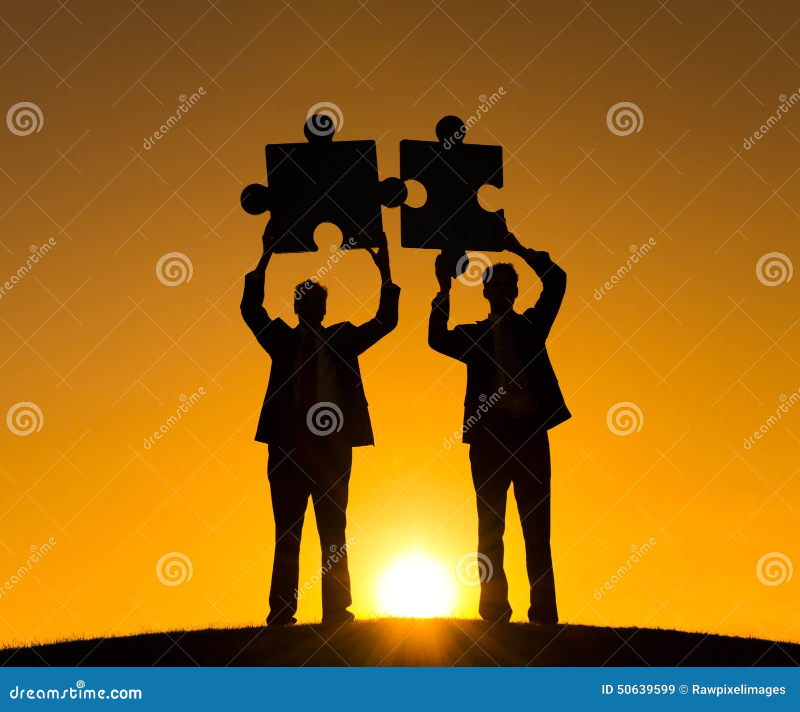 Business Puzzle Connect Cooperation Partnership Concept Stock Image ...