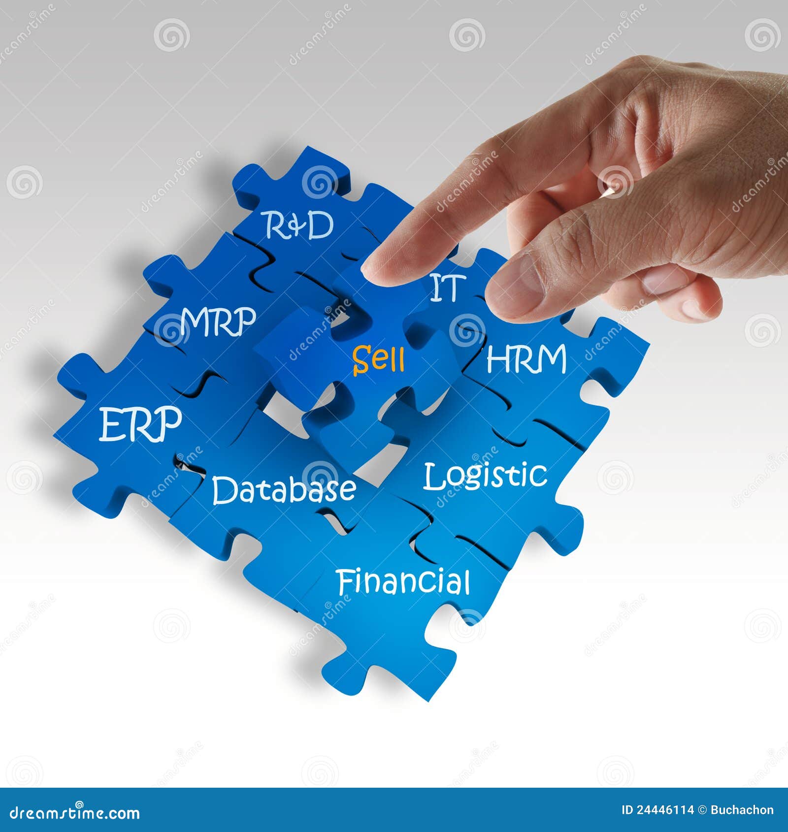 Business puzzles stock photo. Image of achieve, hand - 24446114