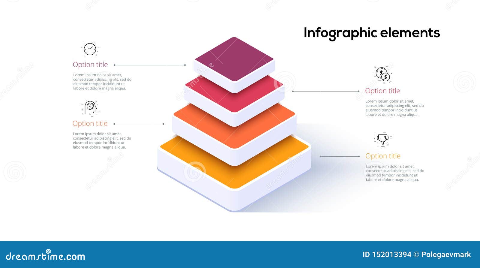 Business Pyramid Chart Infographics With 6 Steps. Pyramidal Stages ...
