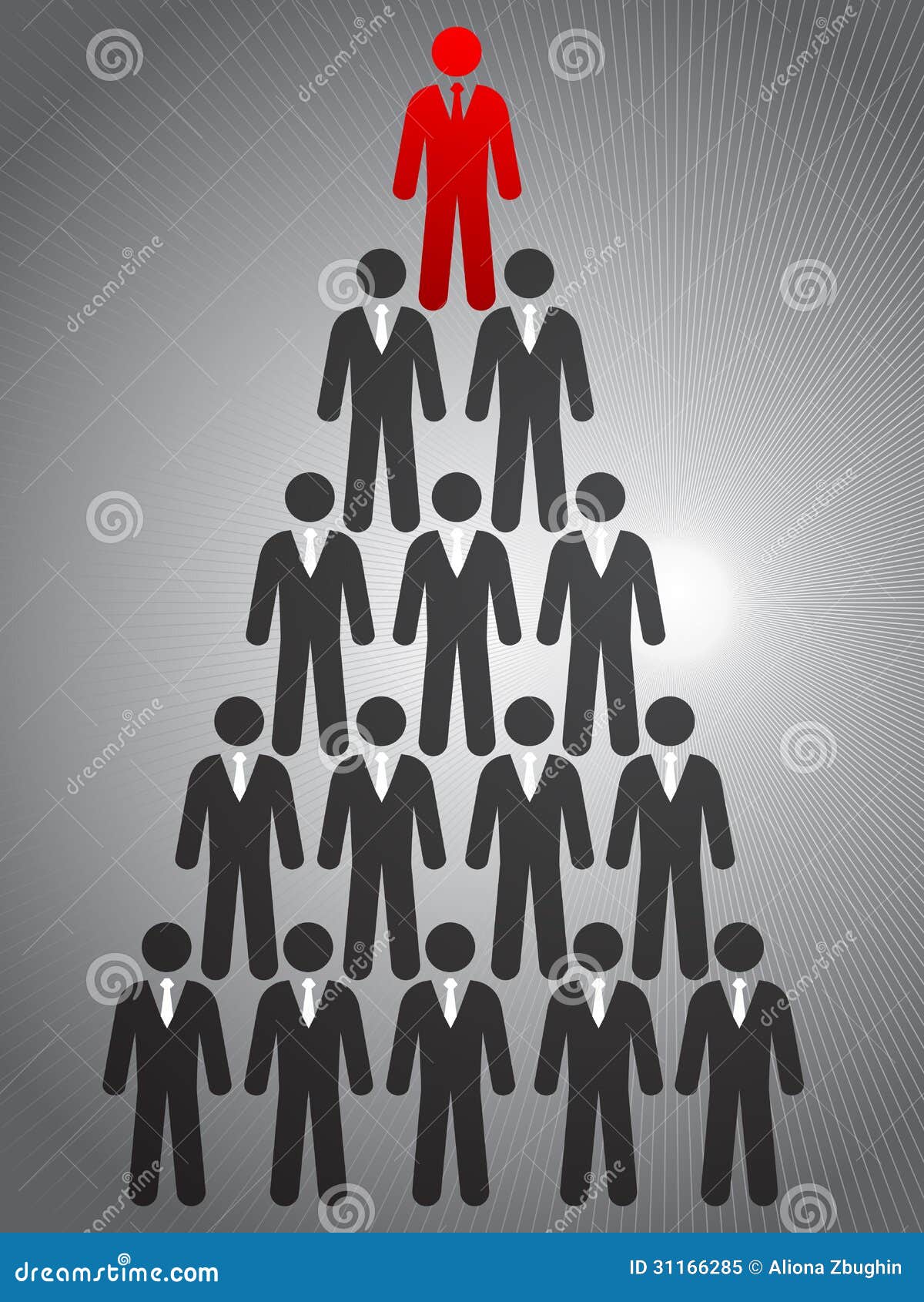 Business pyramid stock vector. Illustration of paper - 31166285