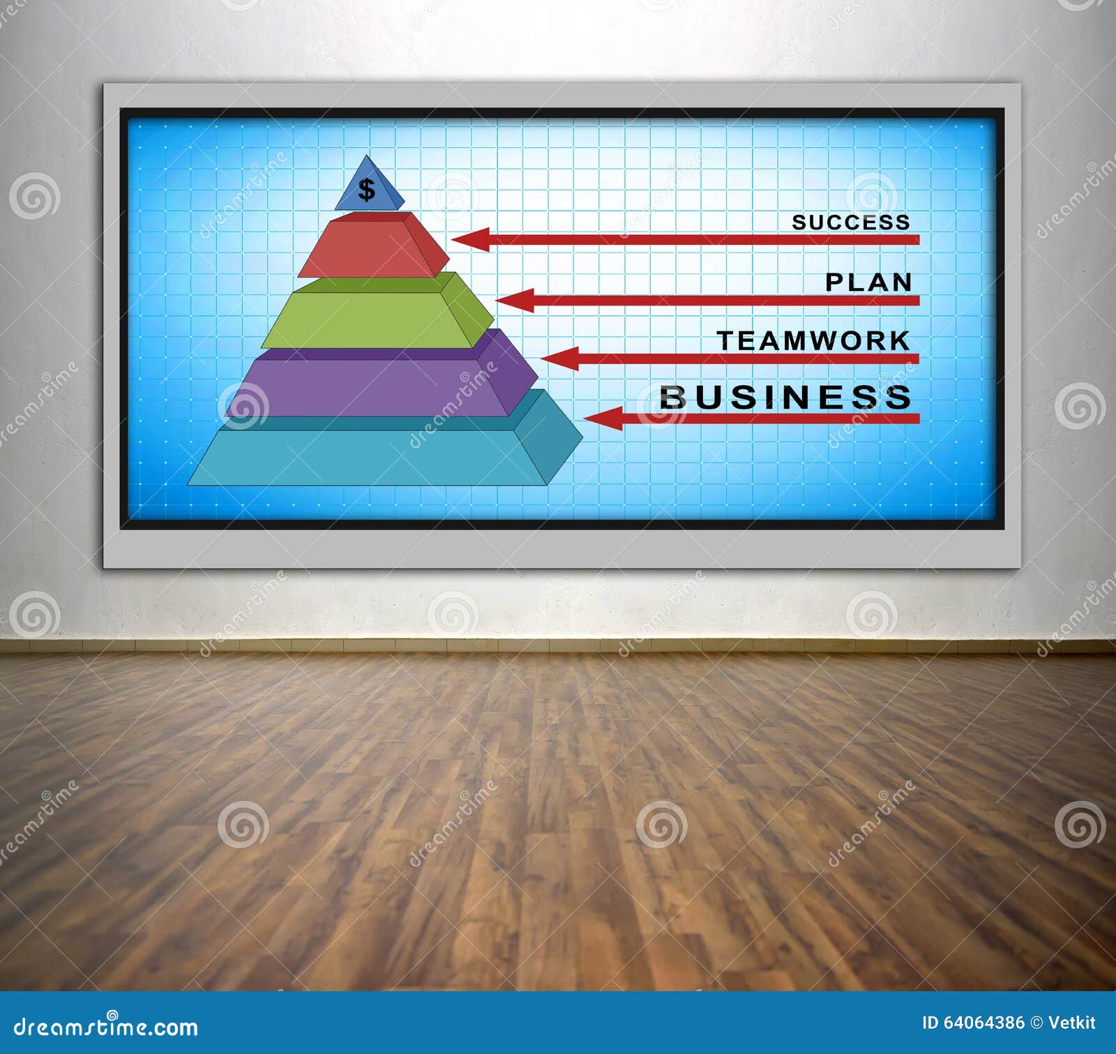 Business pyramid stock photo. Image of meeting, architecture - 64064386
