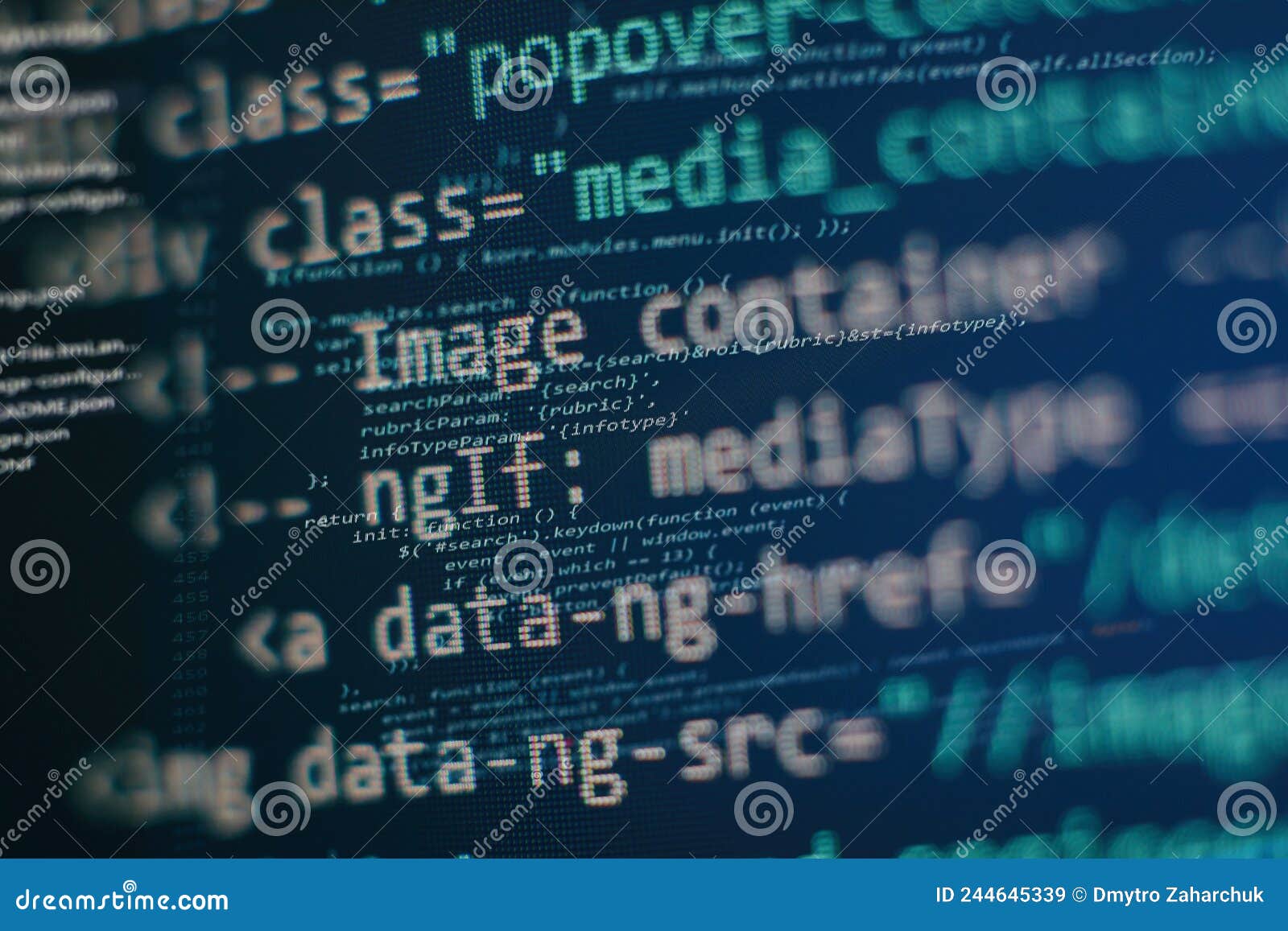It Business Python Code Computer Screen Stock Illustration