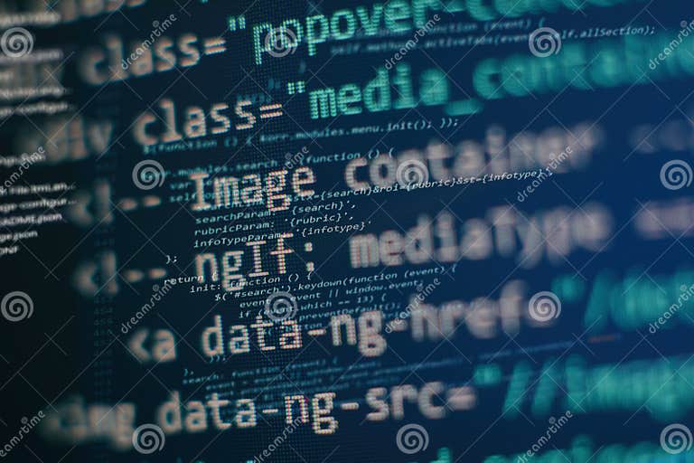 It Business. Python Code Computer Screen Stock Illustration ...