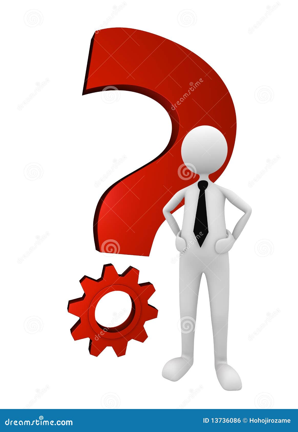 Business Question and Solution Stock Illustration - Illustration of ...