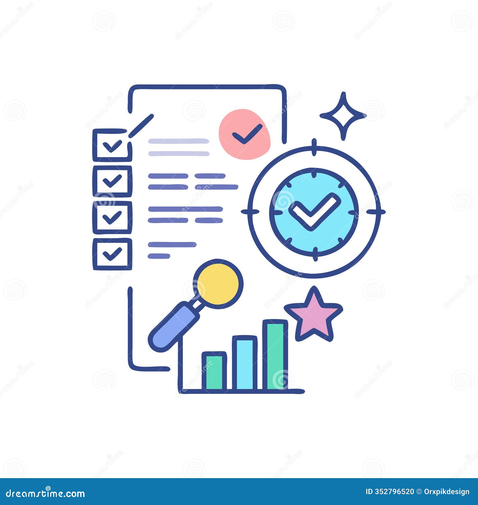 Key Business Readiness Assessment Icon Vector Illustration ...