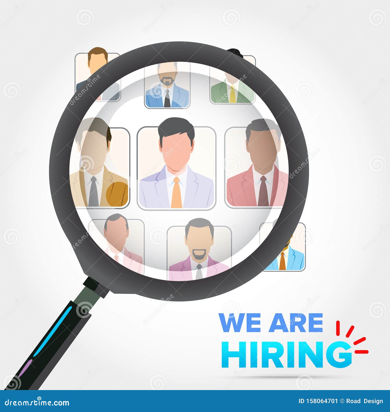 Business Recruitment Hiring Concept Selecting Businessman With