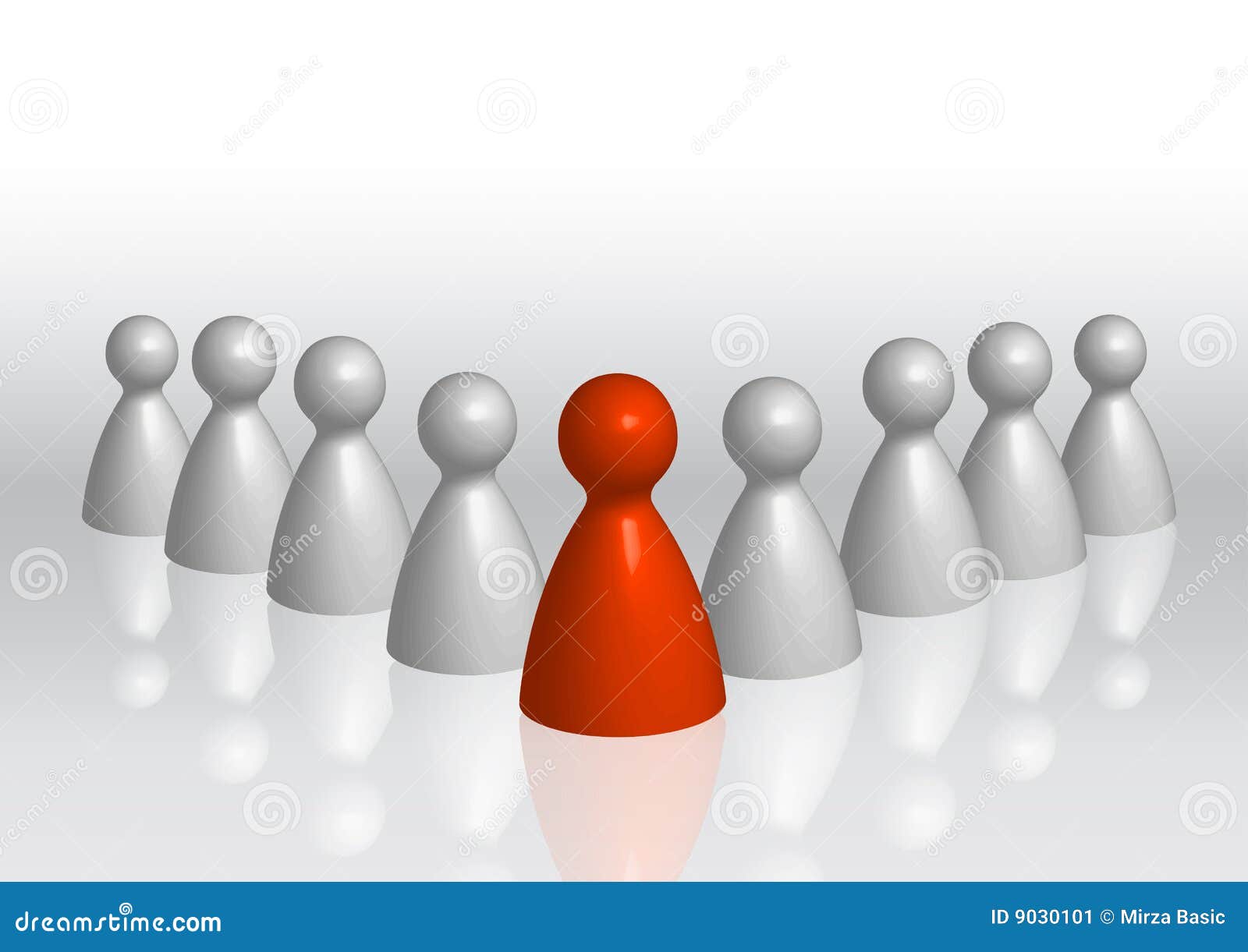 Business Red Leadership Concept Stock Illustration - Illustration of ...