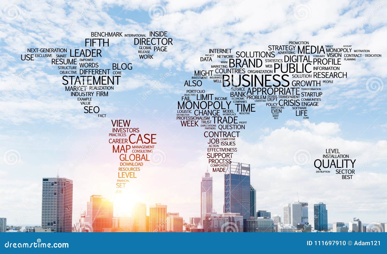 Business Globalization Concept. Stock Photo - Image of cityscape, city ...