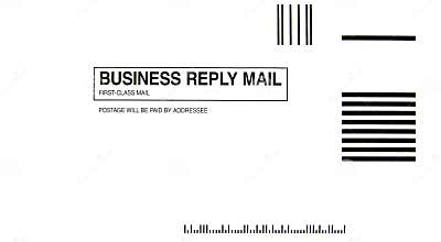 Business Reply Envelope stock illustration. Illustration of post - 13161716