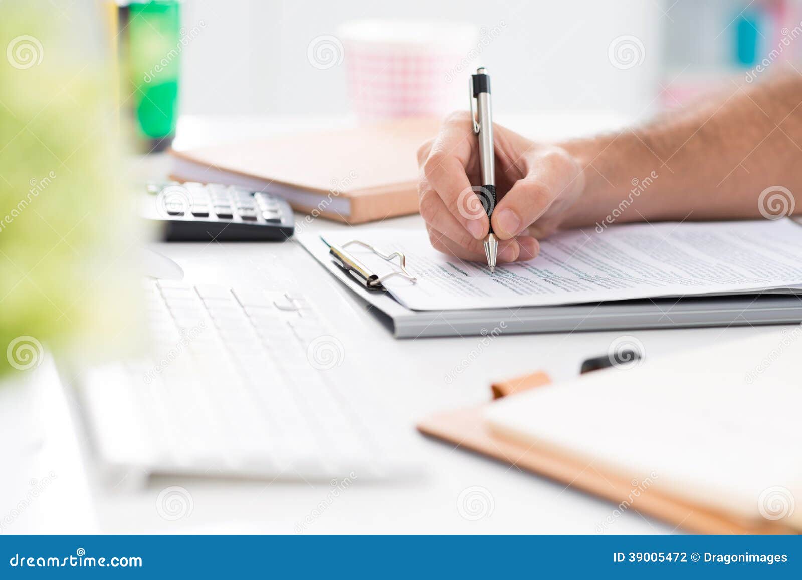 Business report stock photo. Image of paperwork, hand - 39005472