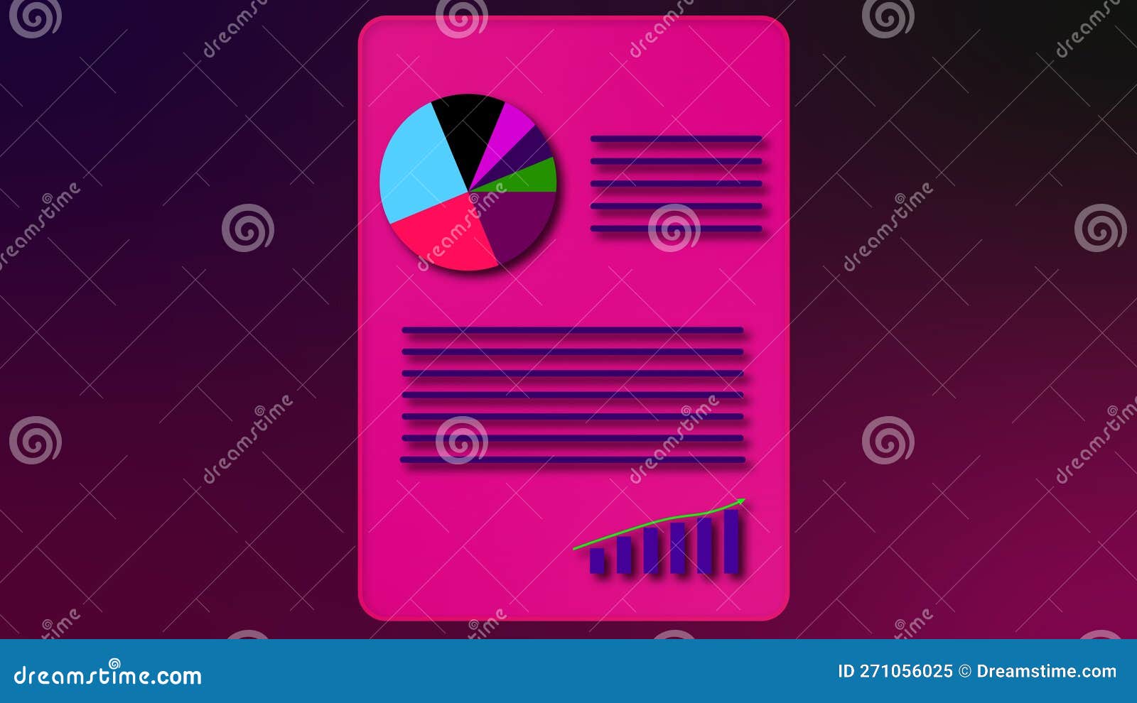 Business Report Illustration for Presentation and Editorial Use Stock ...