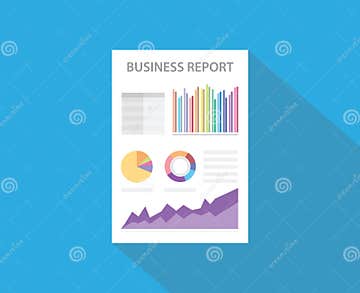 Business Report with Paper Document and Graph and Data Chart Stock ...