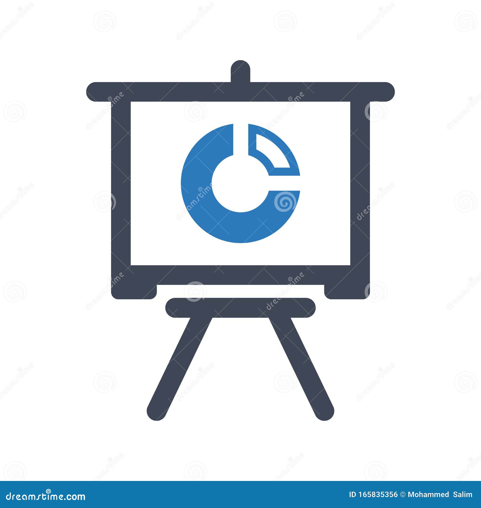 Business Report Statistics Icon Stock Vector - Illustration of ...