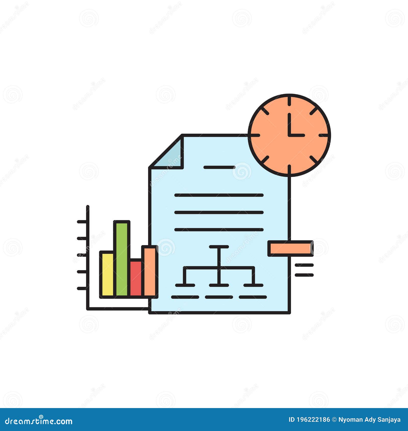 Business Report Symbol. Statistics and Analytic Vector Isolated on ...
