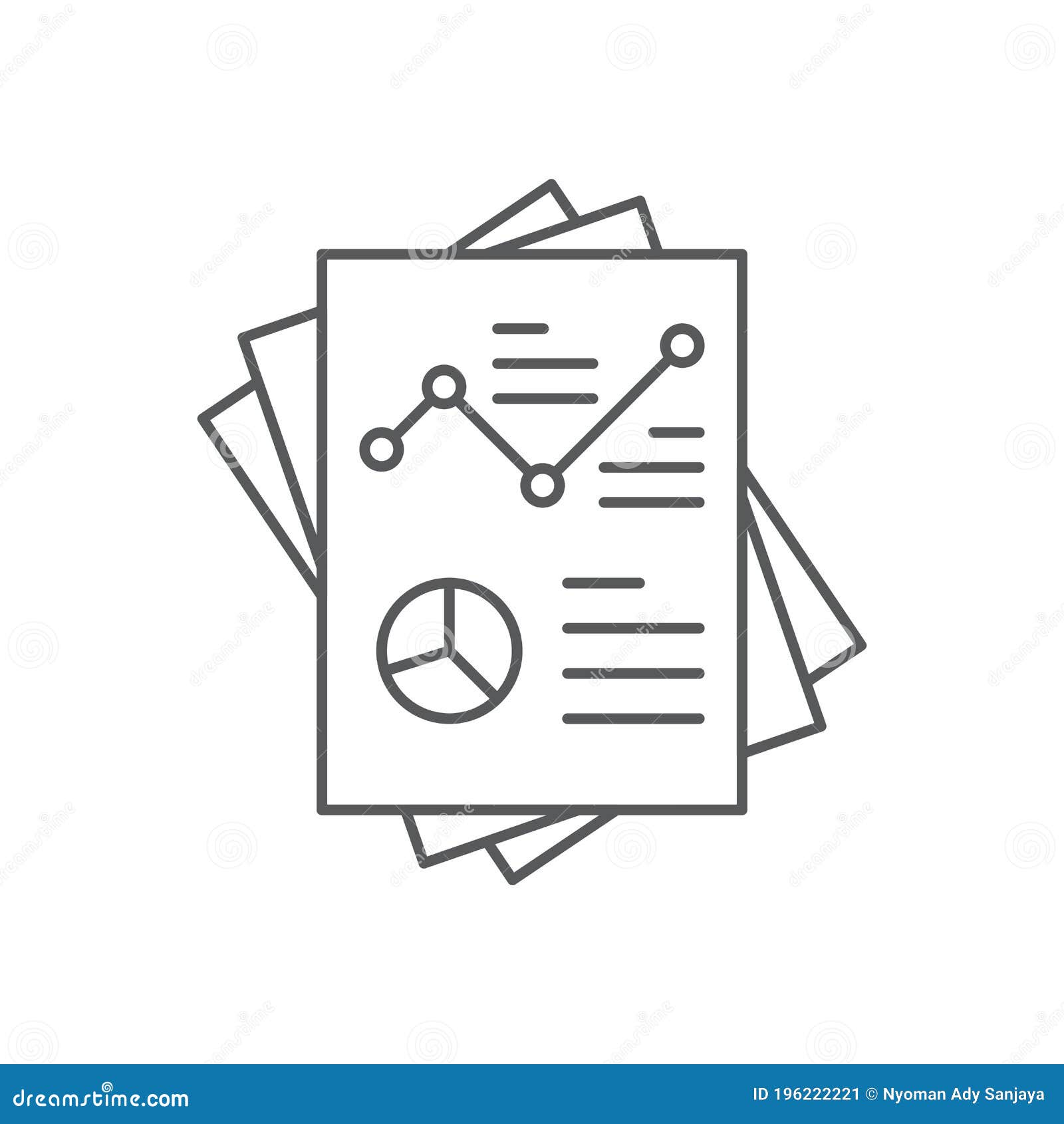 Business Report Symbol. Statistics and Analytic Vector Isolated on ...