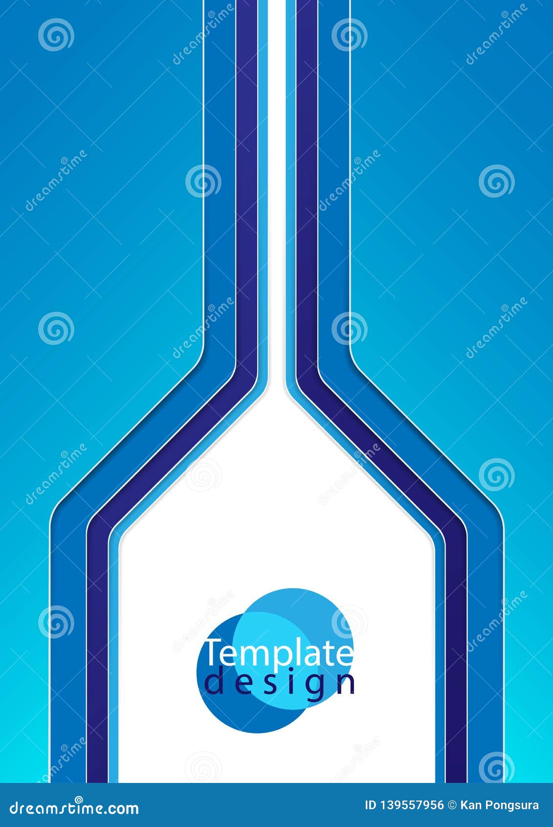 Business Report Template Cover Background Design Stock Vector ...