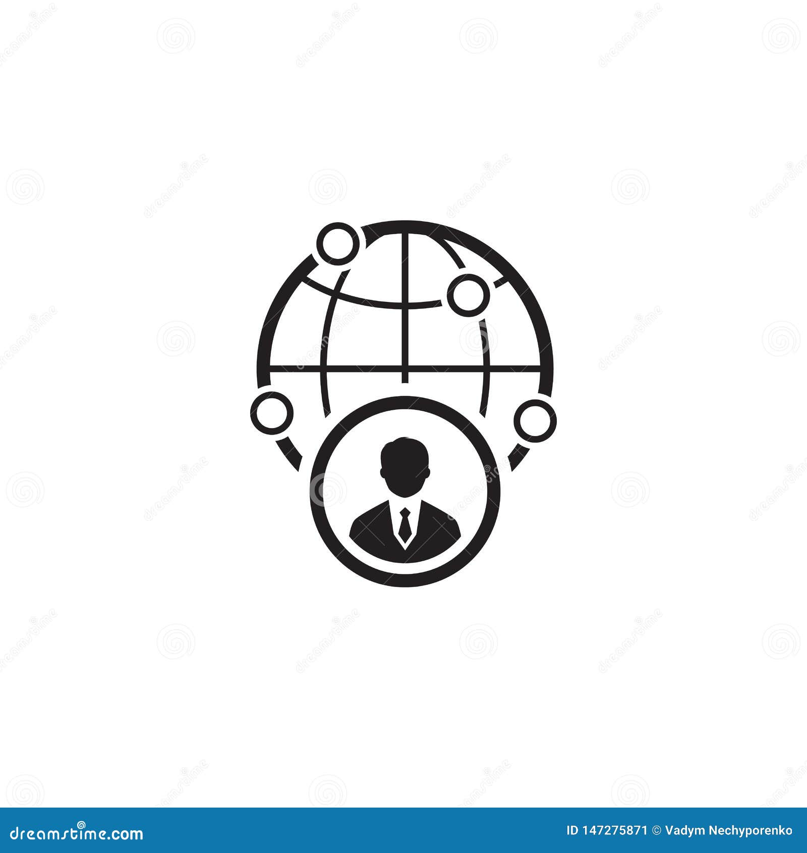 Business Representative Icon. Flat Design Stock Illustration ...