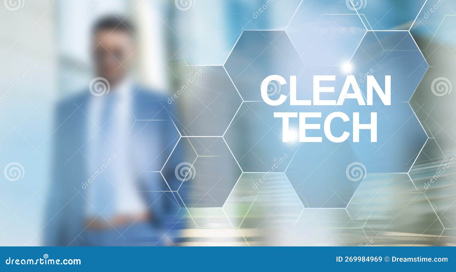Clean Technologies for Safe Environment and Energy Saving Stock Image ...