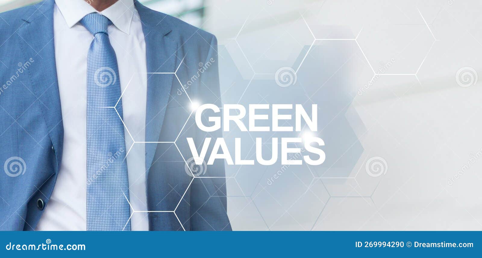 Business Representative Solving Problems of Green Value Chain. Stock ...