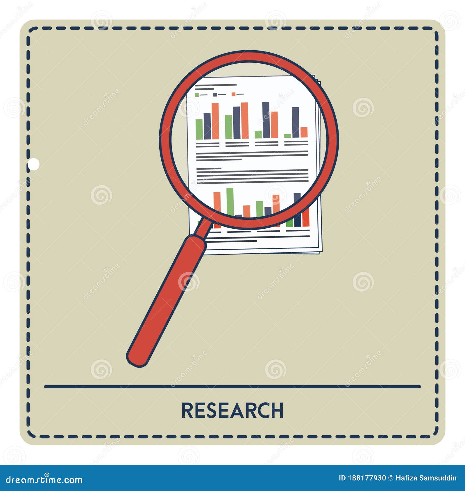 Business Research Concept. Vector Illustration Decorative Design Stock ...