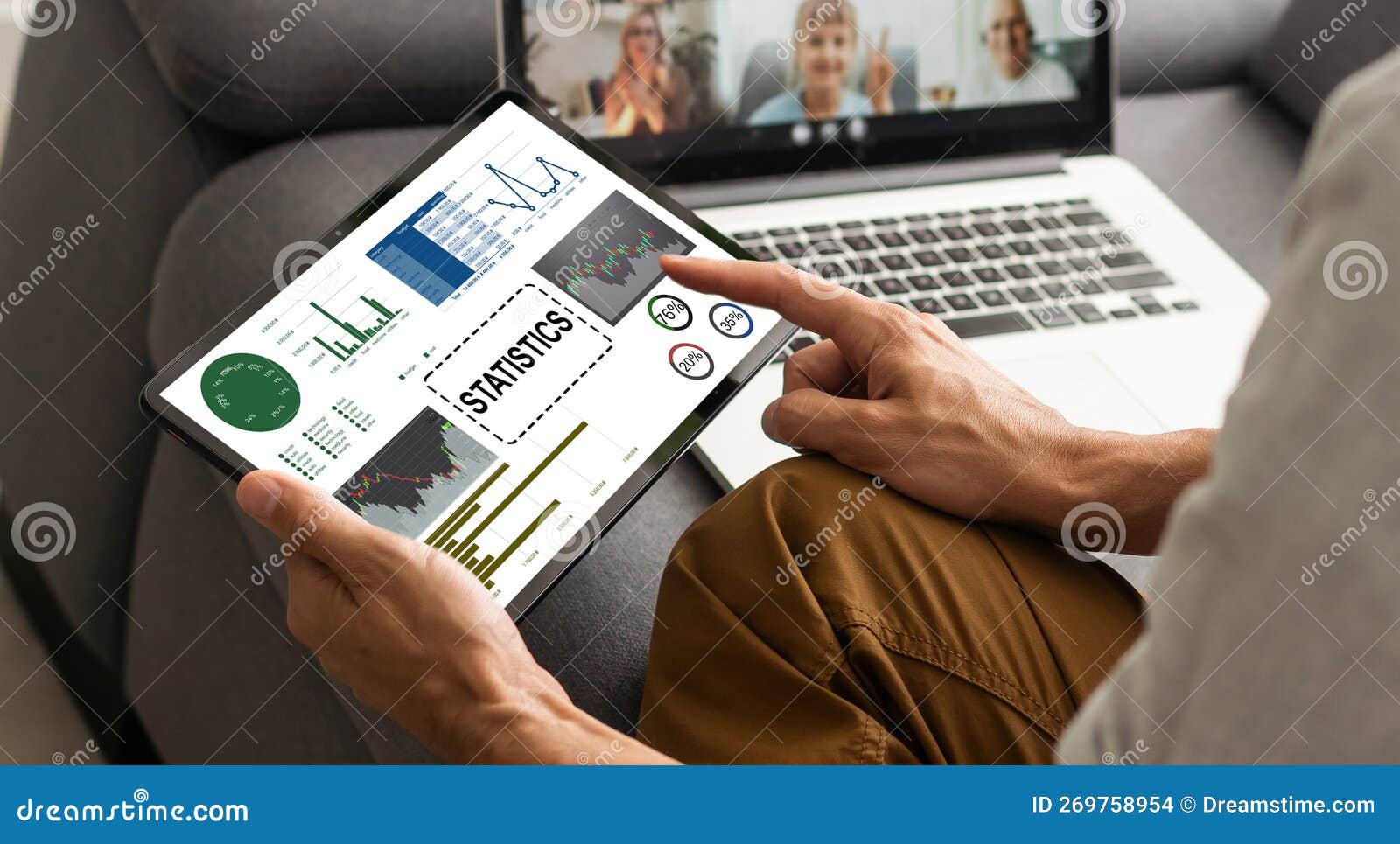 Business Research Data Economy Statistics Concept Stock Photo - Image ...