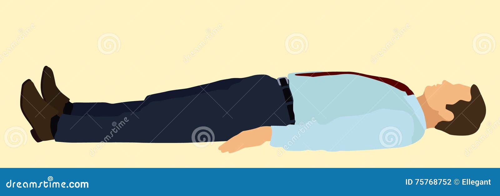 Business Man Resting On Pie Chart Stock Photography | CartoonDealer.com ...