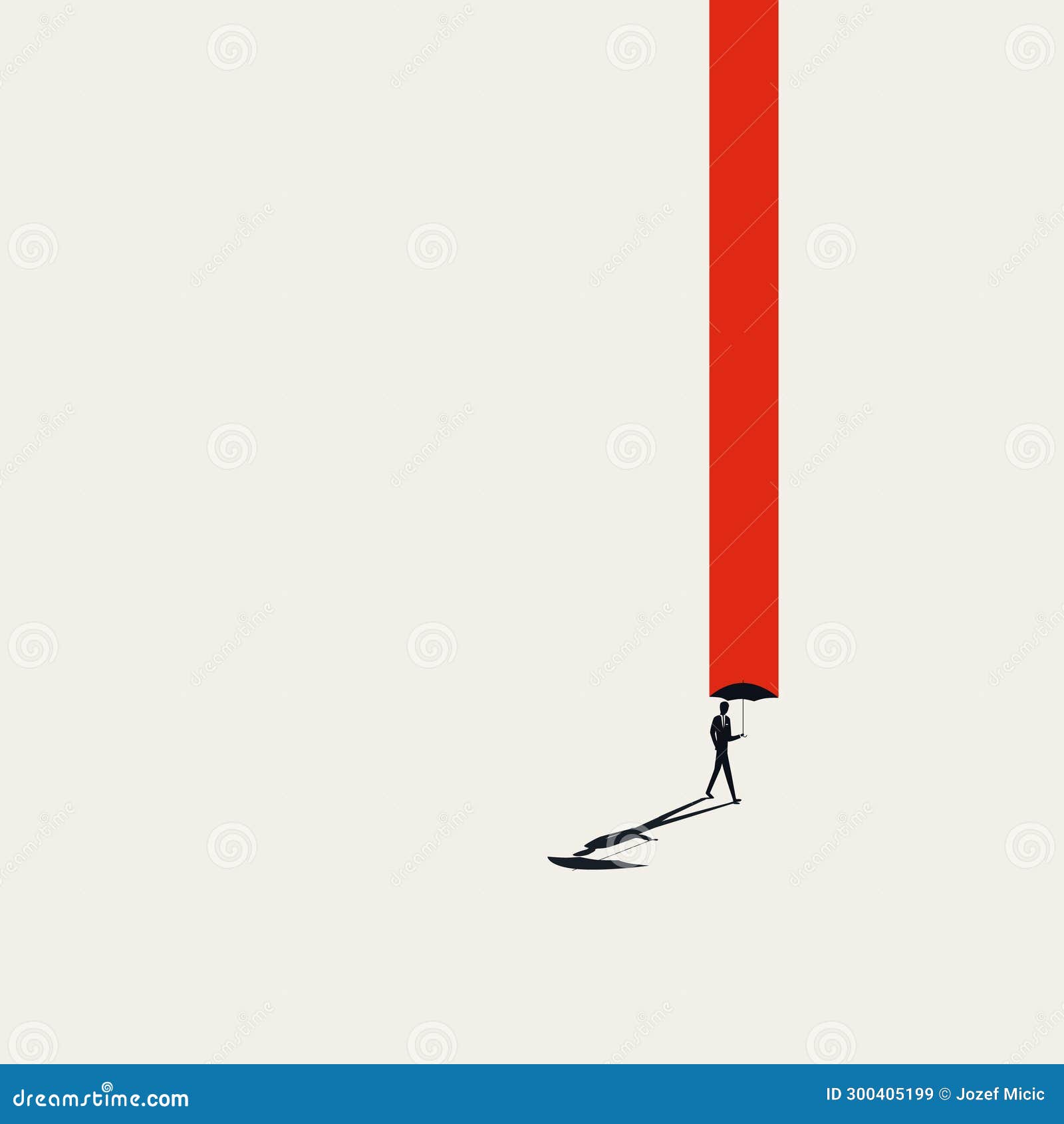 Business Risk Aversion and Insurance Vector Concept. Symbol of ...