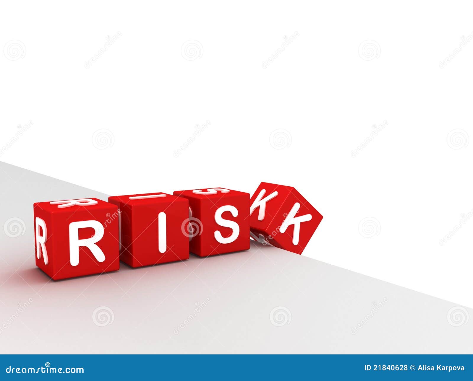 Business Risk Concept. Falling Blocks Royalty-Free Stock Image ...