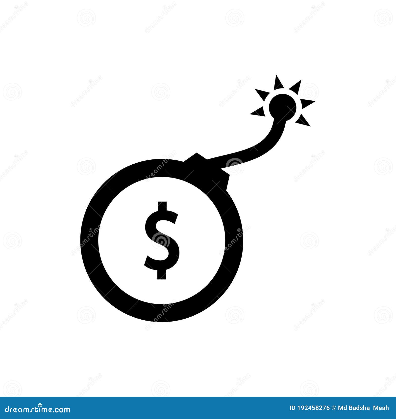 Business Risk Icon stock vector. Illustration of warning - 192458276