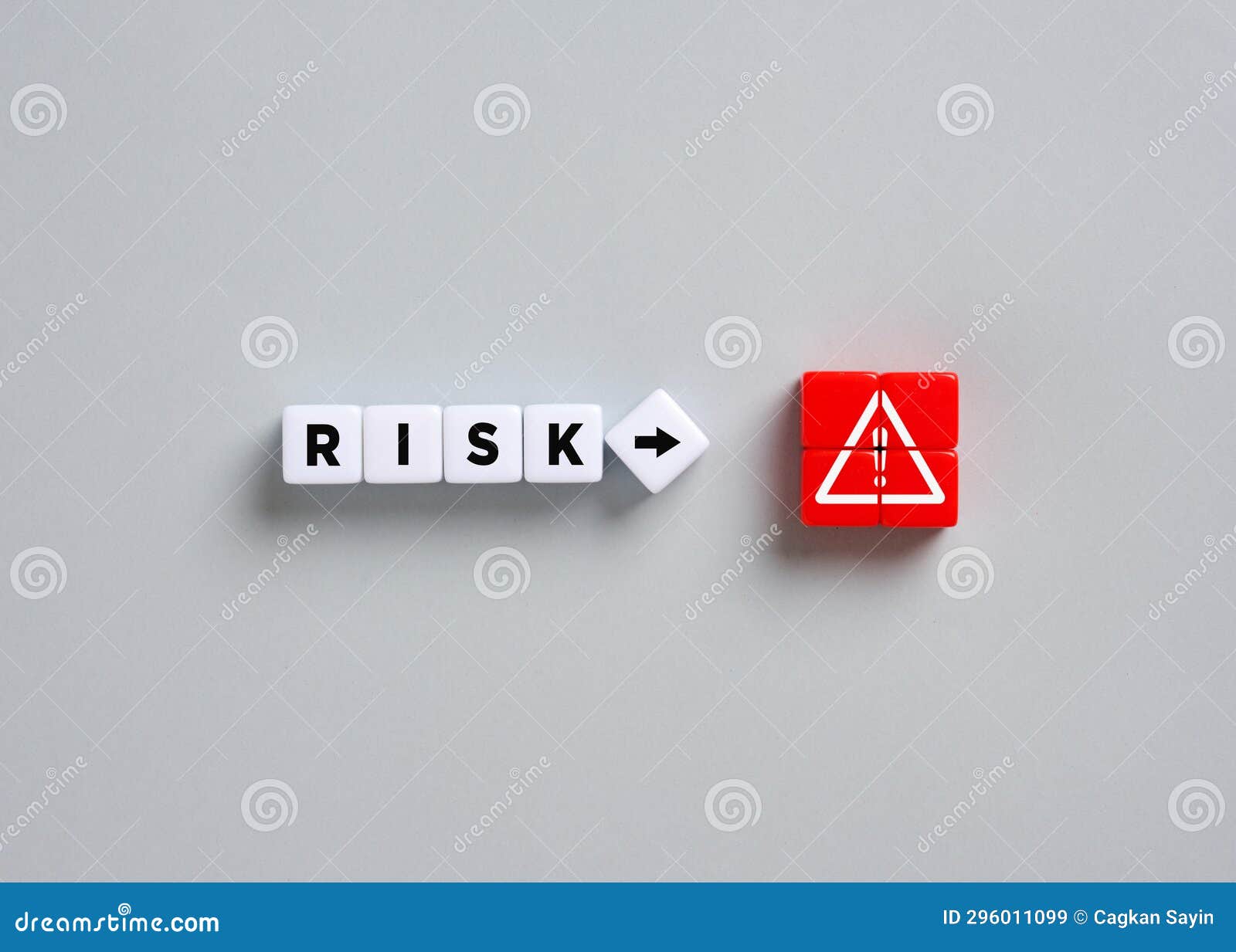 Business Risk Taking and Management. Risk Warning Sign Stock Image ...