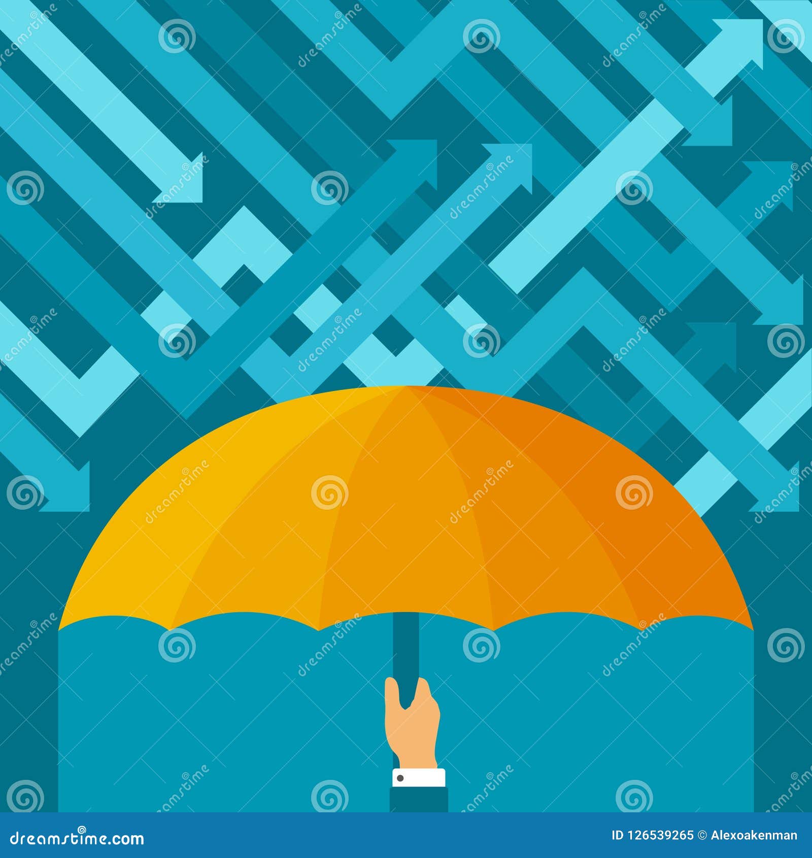 Business Risks Avoidance Vector Concept in Flat Style Stock Vector ...